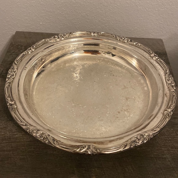 Pilgrim | Dining | Vintage Large Footed Silverplated Tray By Pilgrim ...